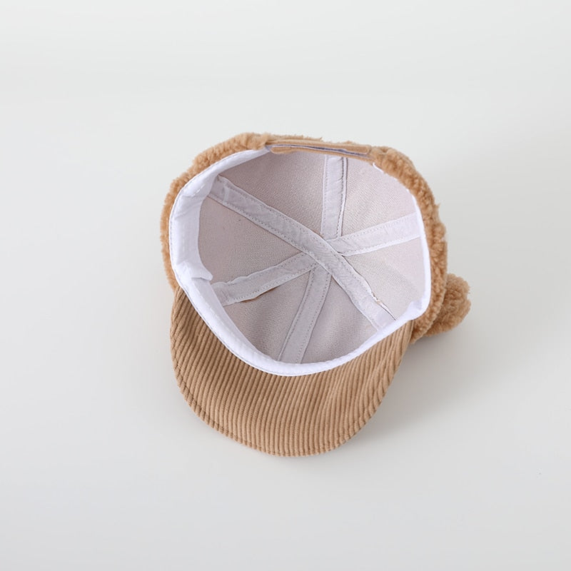 Winter Sherpa Peaked Cap