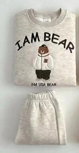 'I Am Bear' Cute Jogger Set