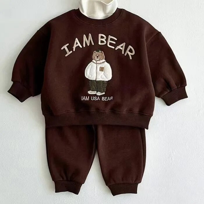 'I Am Bear' Cute Jogger Set