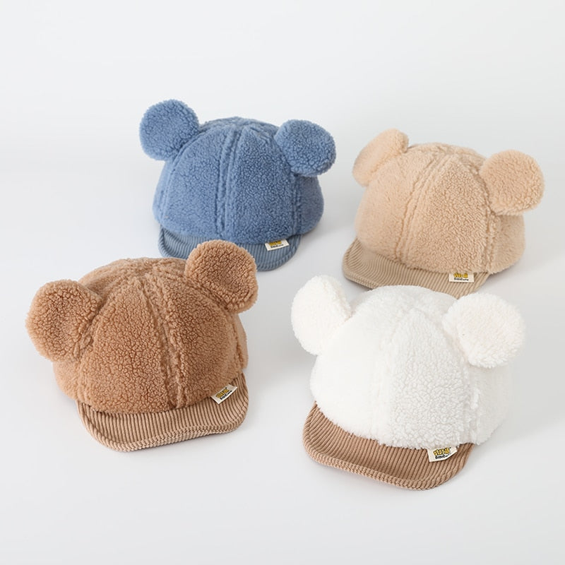 Winter Sherpa Peaked Cap